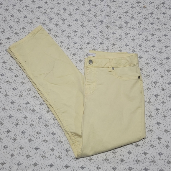Lascana | Jeans | Lascana Pastel Yellow Skinny Cropped Jeans | Poshmark
